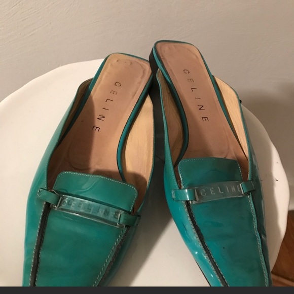 Celine | Shoes | Celine Tq Patent Leather Mules | Poshmark